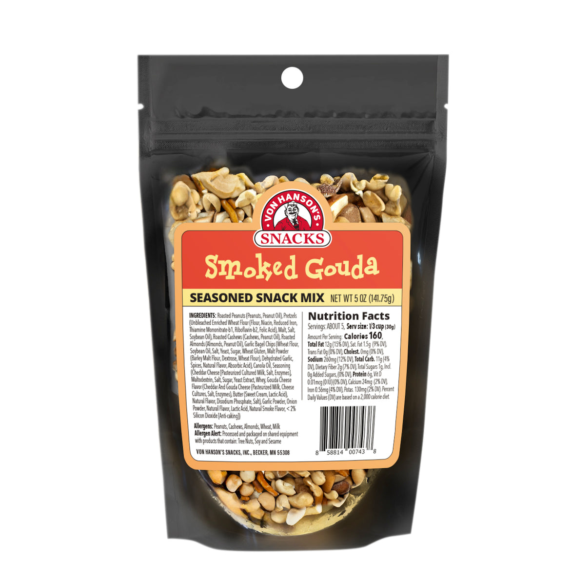 Smoked Gouda Snack Mix – Von Hanson's Snacks